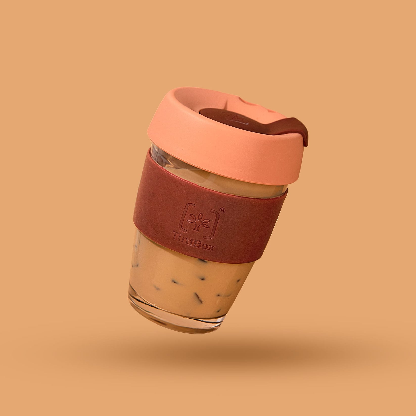 TintCup, Borosilicate Glass Coffee Cup with Silicone lid and Grip – TintBox